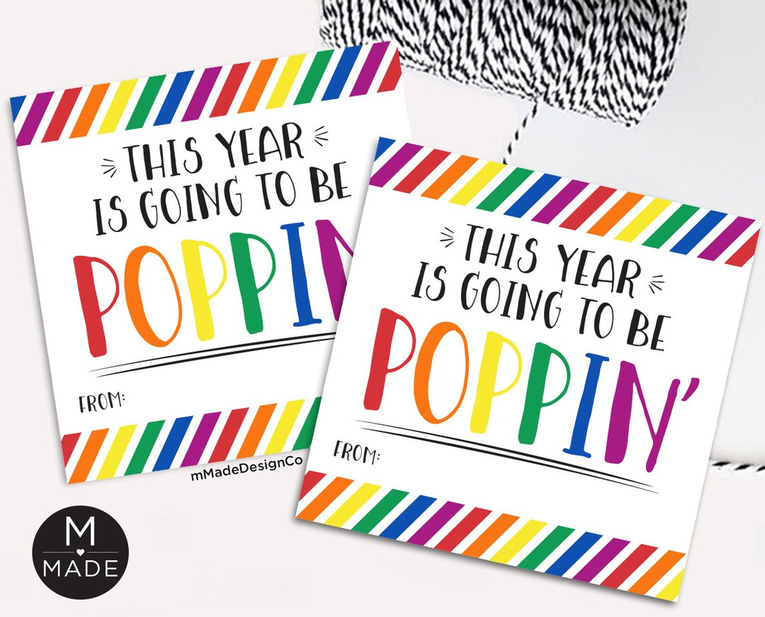 This Year is Going to Be Poppin' Tags Back to School Fidget Toy Pop ...