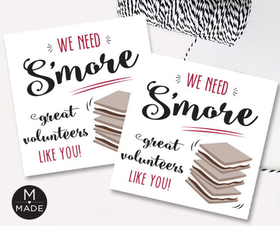 We Need S'more Great Volunteers Like You, Volunteer Thank You ...