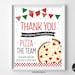 Thank You for Being A Pizza Our Team Sign, Pizza Party Decor Office ...