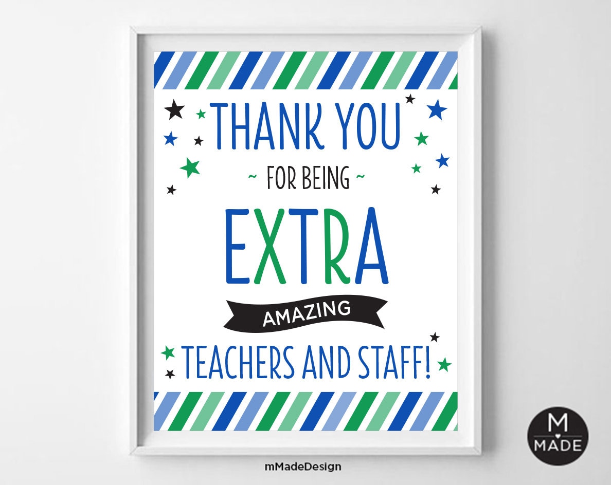 Thank You Teachers And Staff