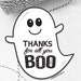 Thanks for All You Boo Halloween Appreciation Tags Employee ...