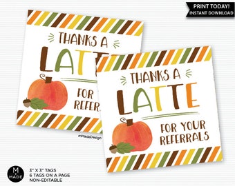 Fall Thank You for Referrals - Etsy