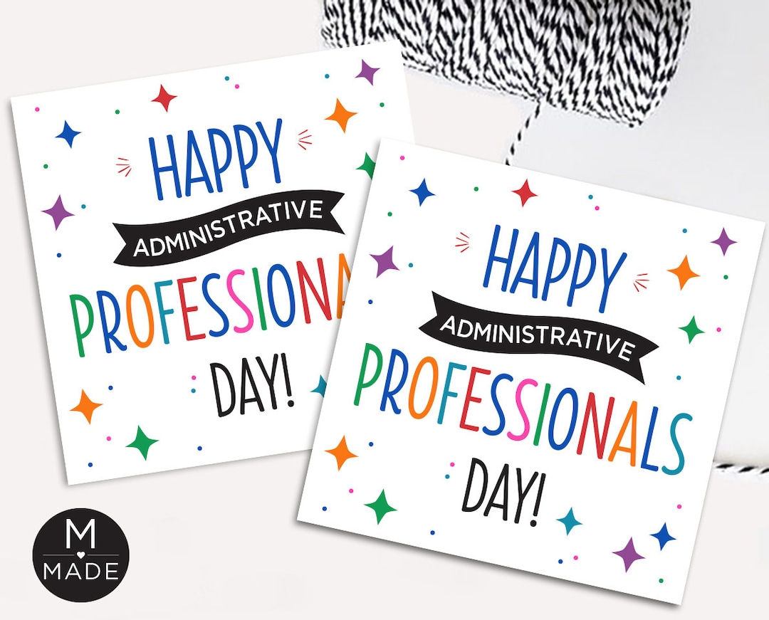 Happy Administrative Professionals Day Tags Employee Appreciation Thank ...
