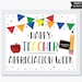 Happy Teacher Appreciation Week Sign Teacher Thank You Sign Apple ...
