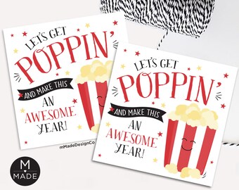 PRINTABLE LET'S GET Poppin' and Make This an Awesome School Year Tag ...