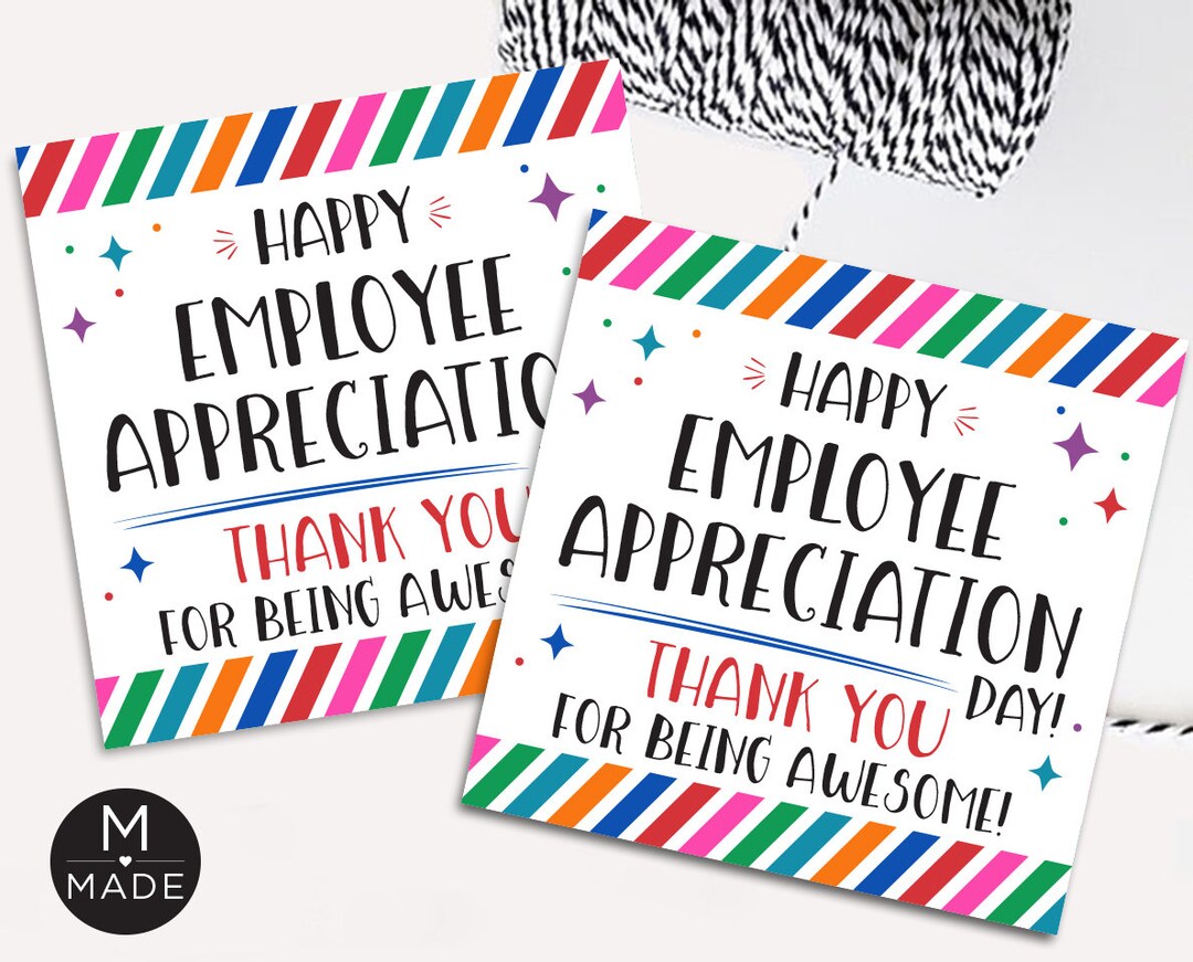 Happy Employee Appreciation Day Tags Staff Recognition Workplace ...