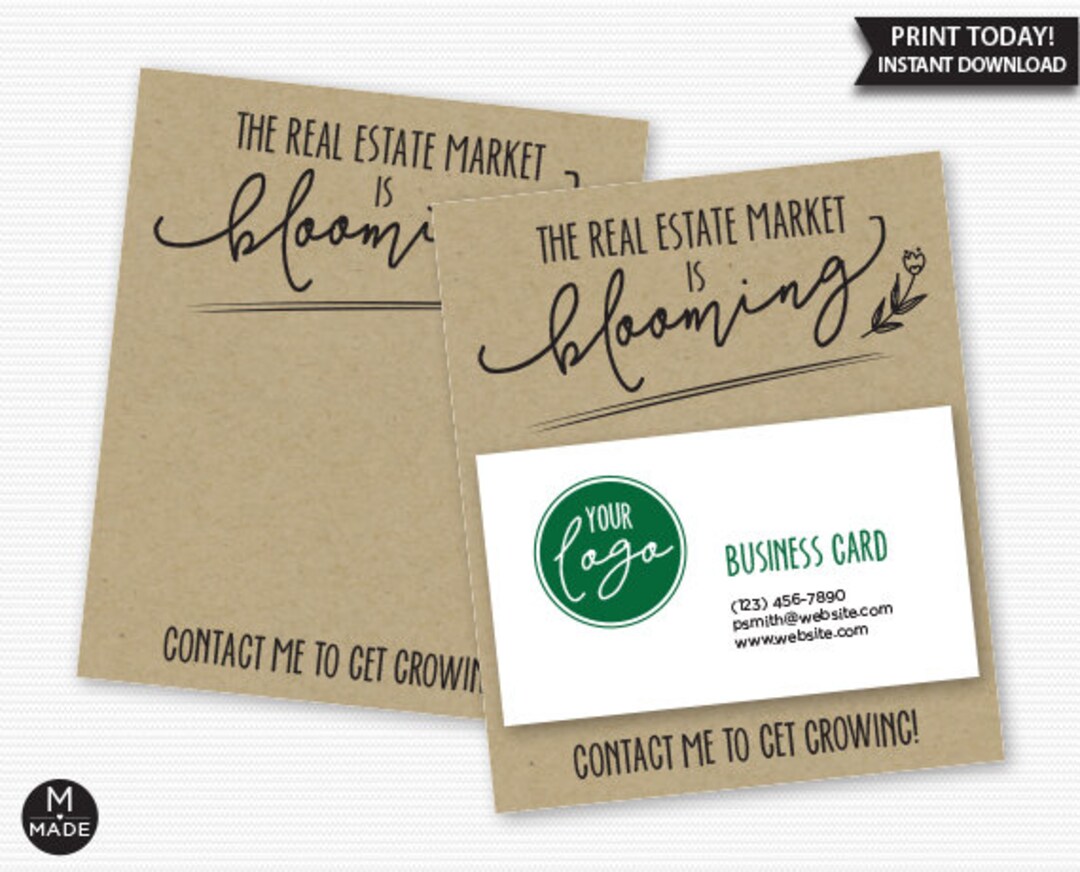 Blooming Real Estate Marketing Spring Real Estate Pop by Flowers Seed ...