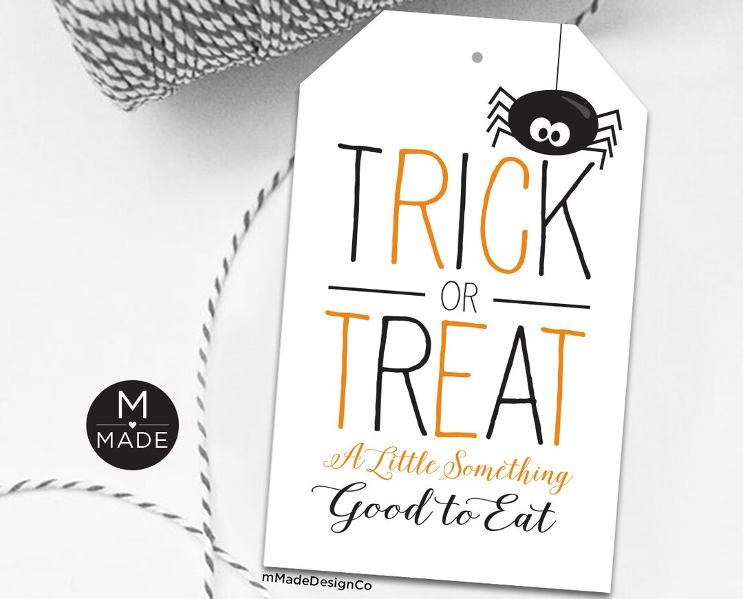 Trick or Treat A Little Something Good to Eat Personalizable Halloween ...