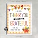 Fall Thank You Sign Grateful for All You Do Thanksgiving Employee ...