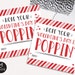 Christmas Popcorn Tags Just Poppin' by to Wish You A Merry Christmas ...