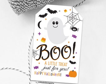 Halloween Printable Tags Instant Download Girl Ghost Tags - Etsy