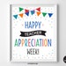 Happy Teacher Appreciation Week Sign, Teacher Thank You Sign, School ...