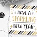 Have A Sparkling New Year Gift Tags, Sparkle New Year's Tags, Favor ...