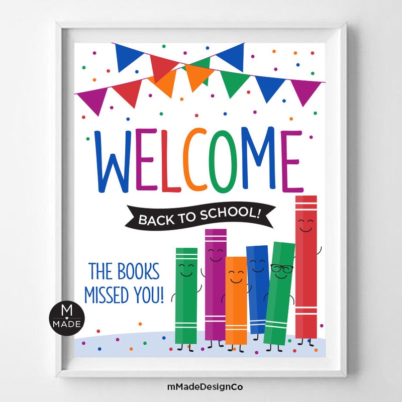 Welcome Back the Books Missed You Bulletin Board - Etsy