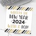 Welcome the New Year With A Pop New Year's Favor Tag, New Year's Tag ...