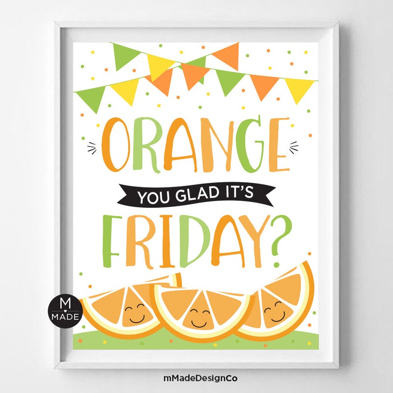 Poster Template Orange - Etsy
