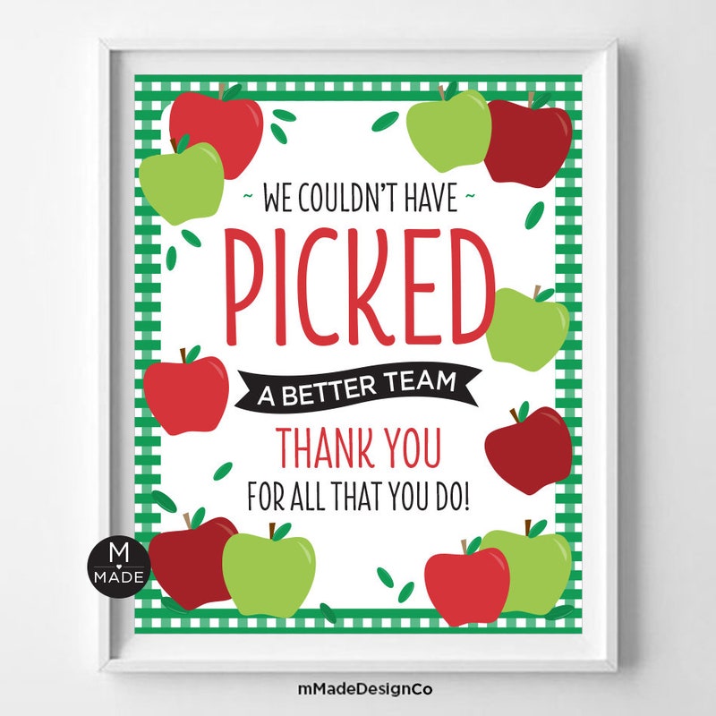 Apple Poster - Etsy