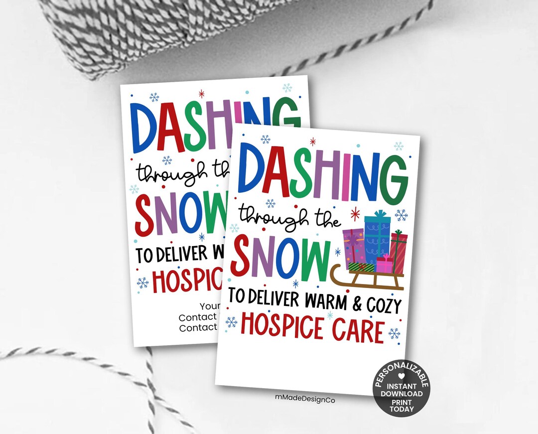 Hospice Marketing Personalizable Template Holiday Hospice Care Referral ...
