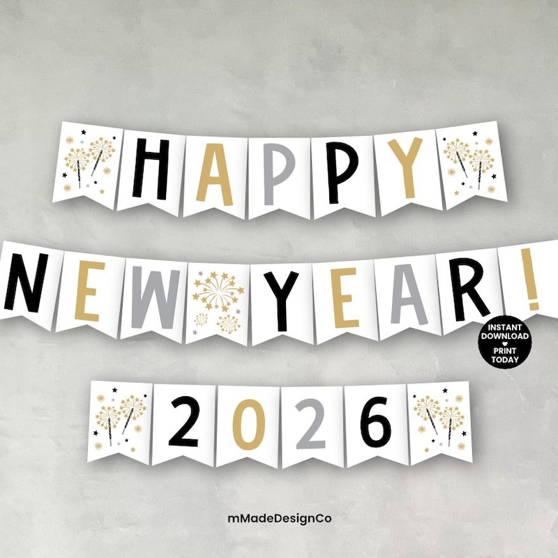 2026 New Year Banners - Etsy