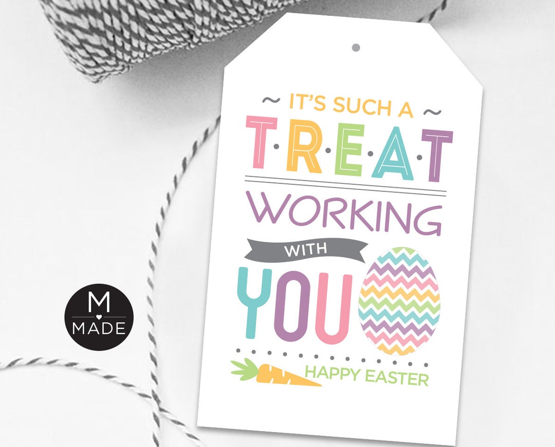 It's Such A Treat Working With You Happy Easter Gift Coworker Employee ...