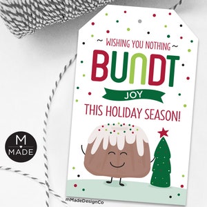 Bundt Christmas Tags Nothing Bundt Joy This Holiday Season Mini Cakes ...