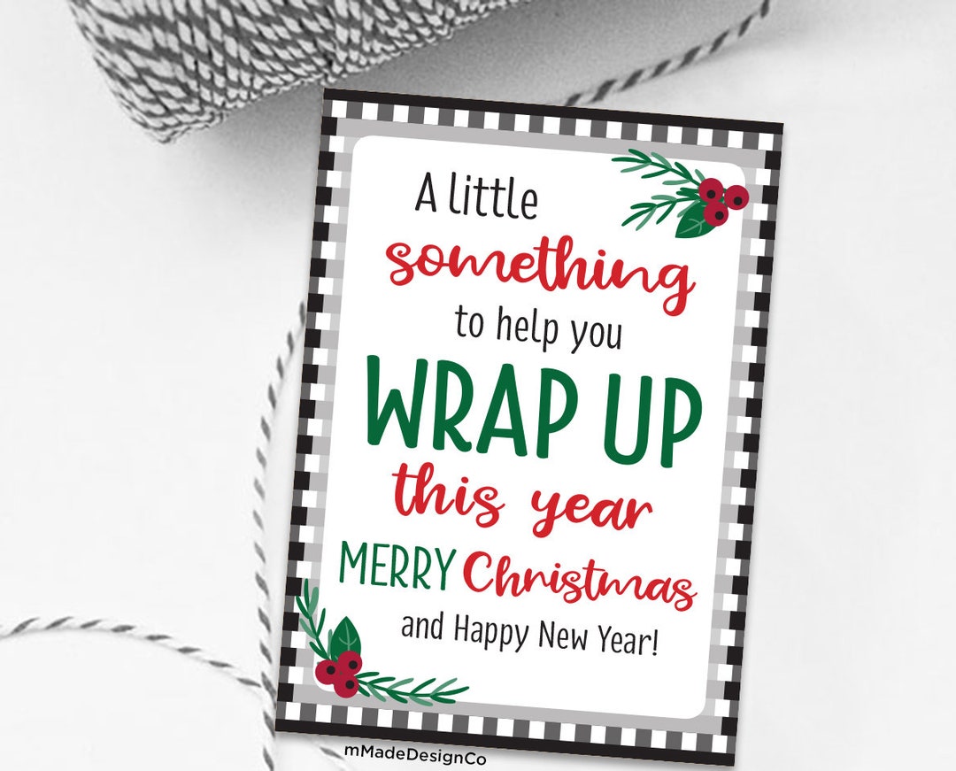 Holiday Gift Tags for Wrapping Paper A Little Something to Help You ...