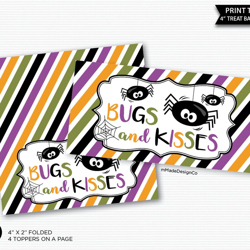 Bugs and Kisses Printable - Etsy