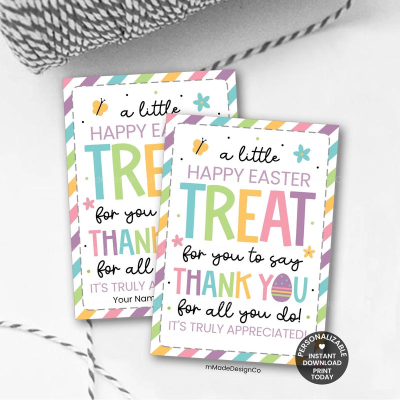 Easter Thank You - Etsy