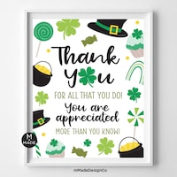 EDITABLE St. Patricks Day Teacher Appreciation Week Itinerary Poster ...