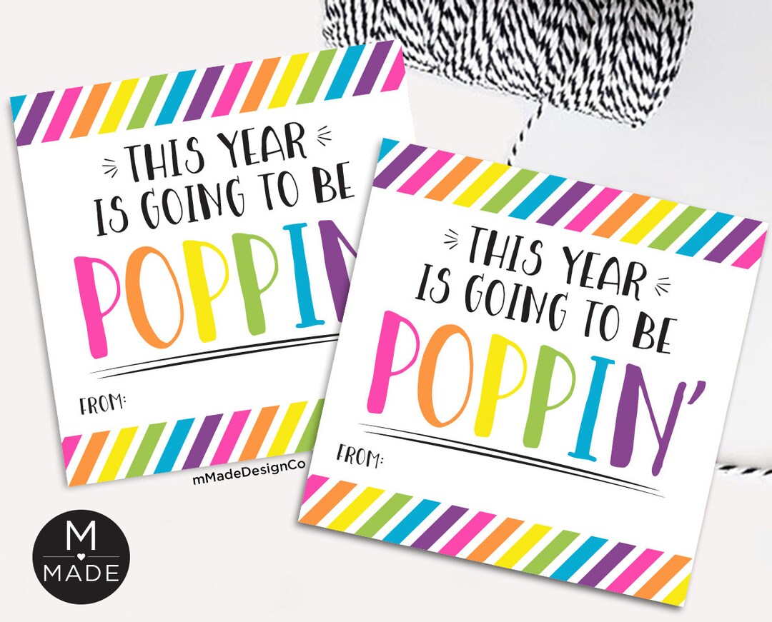 This Year is Going to Be Poppin' Back to School Tag Fidget Pop Candy ...