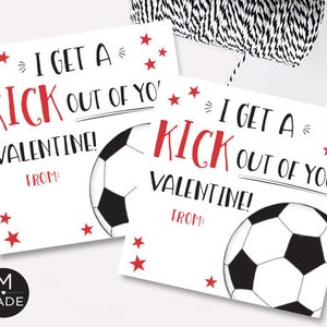 Soccer Valentine Soccer Valentine's Tags Soccer - Etsy