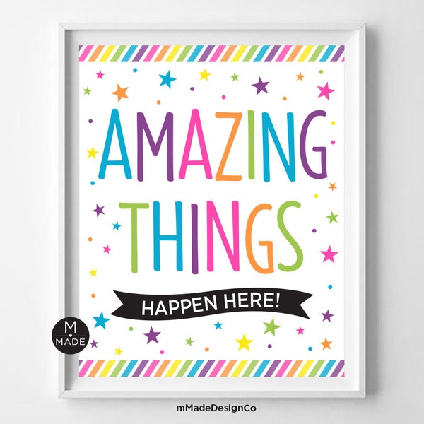 Amazing Things Happen Here Bulletin - Etsy UK