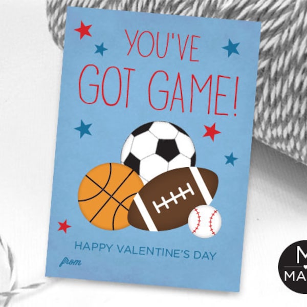 Sports Valentine - Etsy