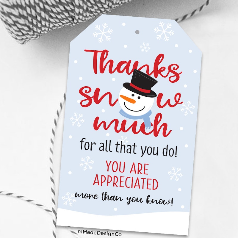 Snowman Thank You Cards - Etsy