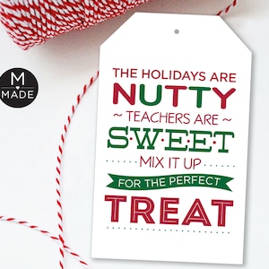 Christmas Snack Mix Tags Printable, Holiday Trail Mix Gift Tags ...