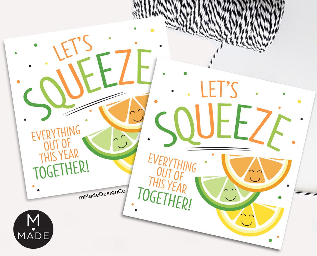 Let's Squeeze Back to School Tags, Juice, Gummies, Candy, Squish Toy ...