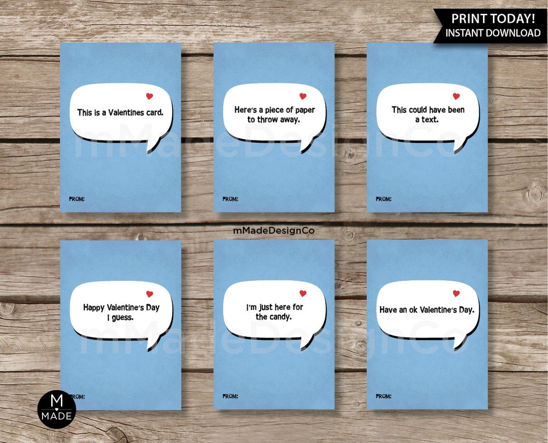 Teen Valentines Cards Funny Valentines Day Cards for Teens Tweens ...