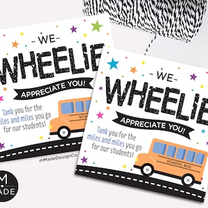 Personalizable We Wheelie Appreciate You School Bus Driver Thank You ...