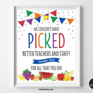 We Couldn't Have Picked Better Teachers and Staff Sign Teacher ...