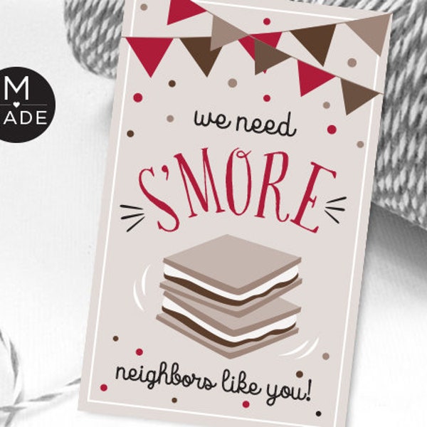 Smores Gift Tag - Etsy