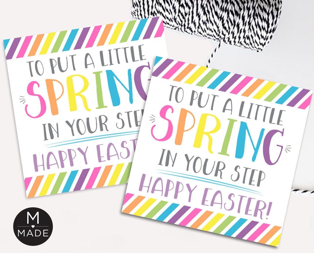 Easter Socks Gift Tags to Put A Little Spring in Your Step Non Candy ...