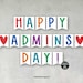 Happy Admins Day Banner Printable Administrative Professionals Day ...
