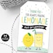 Making Lemonade Out of Lemons Thank You Tags, Employee Appreciation ...