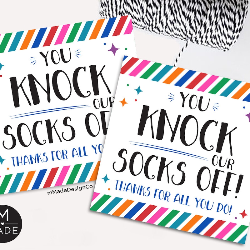 Sock Gift Tag - 60+ Gift Ideas for 2025