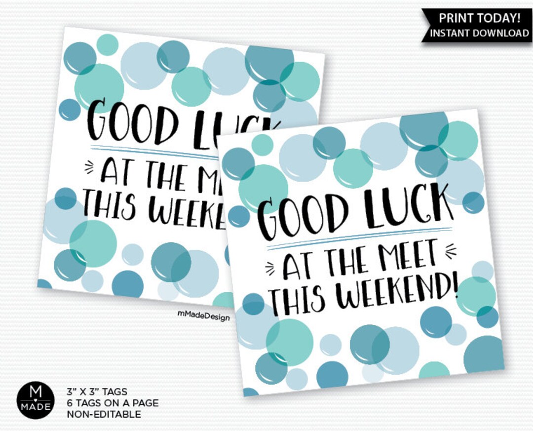 Good Luck at the Meet, Swimming Team Good Luck, Swim Team, Swim Meet ...