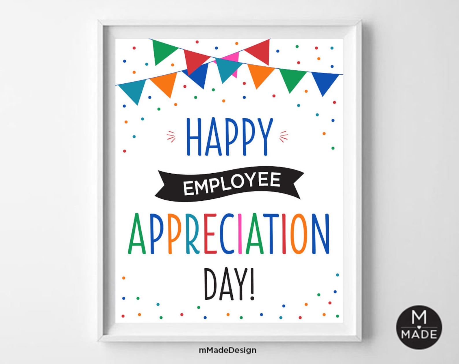 Happy Employee Appreciation Day Sign Employee Thank You Sign Team Staff ...