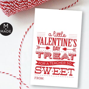 A Little Valentine's Day Treat for A Teacher so Sweet, Valentine's Day ...