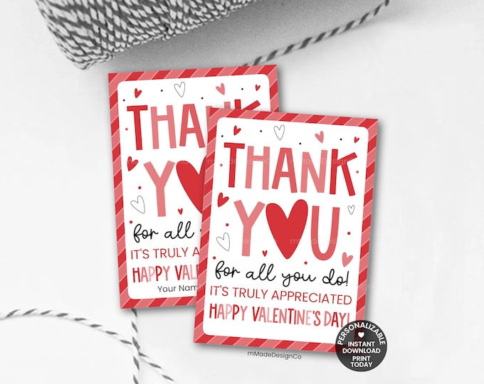 Valentine Team Gift Tags Printable / We Make a Great Team Tag ...
