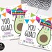 You Guac Thank You Tags, Employee Appreciation, Guac Gift Tag, Team ...