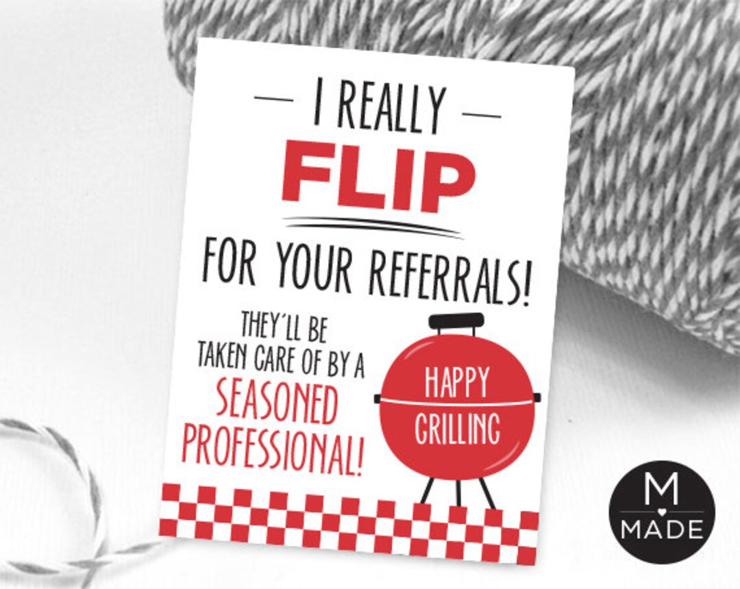 Summer Referral Marketing BBQ Spatula Flip for Your - Etsy